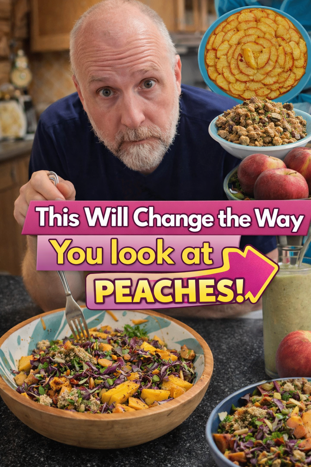 How to make quick & creamy peach salad dressing