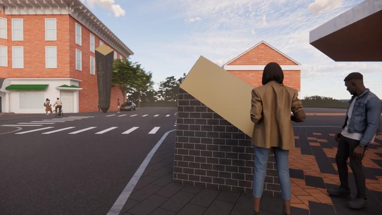 Permanent memorial planned for site of former slave auction block