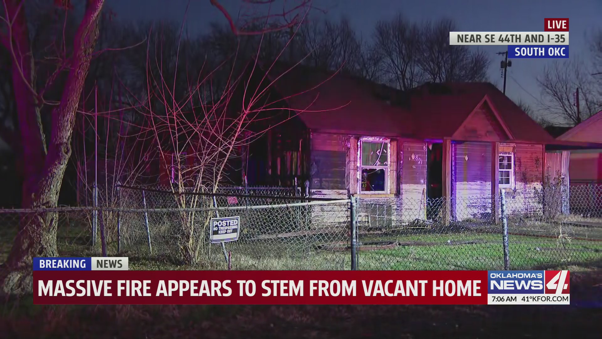 Fire crews respond to structure fire in SE Oklahoma City