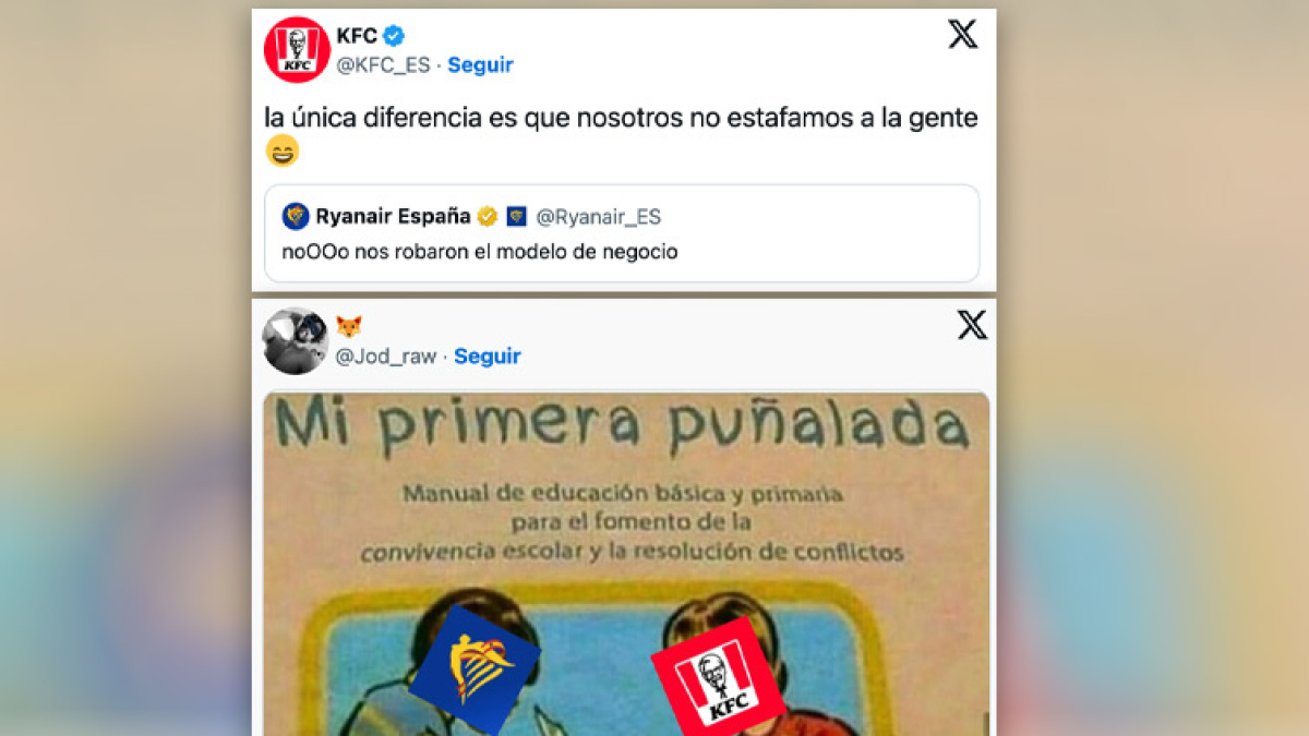 El zasca sideral de KFC a Ryanair en X al que Óscar Puente ha ...