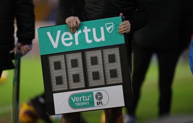EFL confirm details and ball numbers for Vertu Trophy quarter-final draw