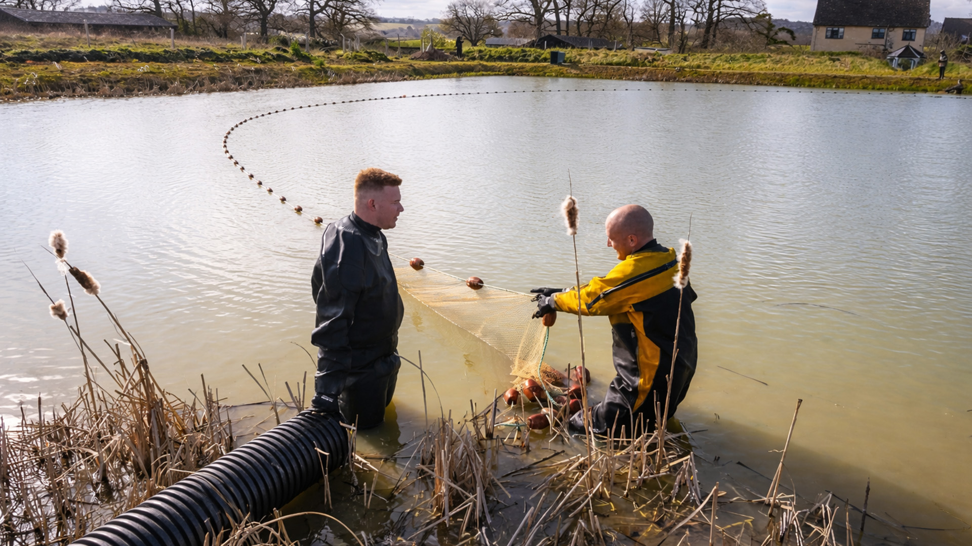 How large have the stocked fish grown?