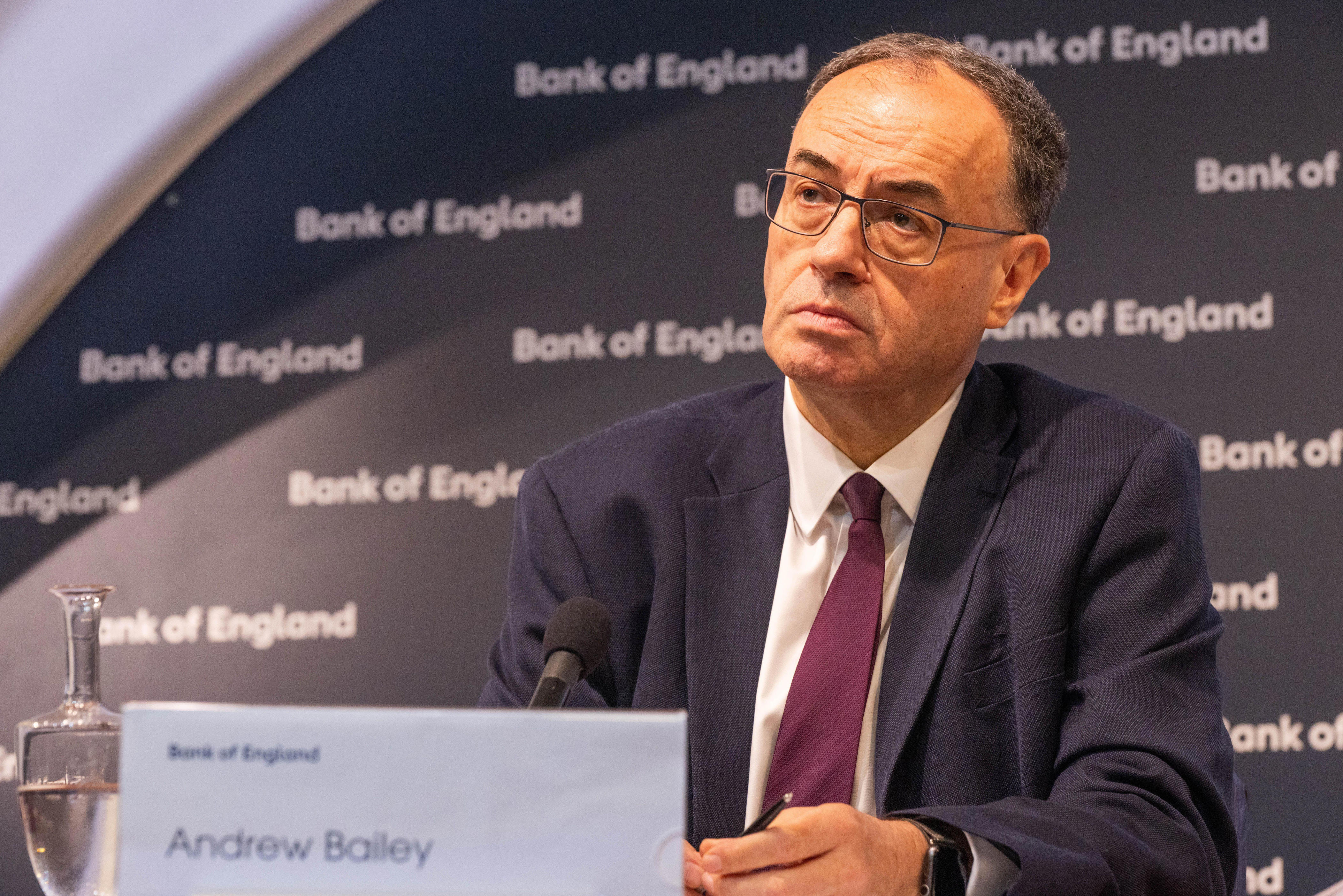 Bank of England's Andrew Bailey says weak growth risks financial ...