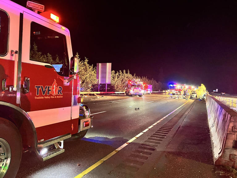 1 taken to hospital by Life Flight after multi-car crash on I-5 near ...