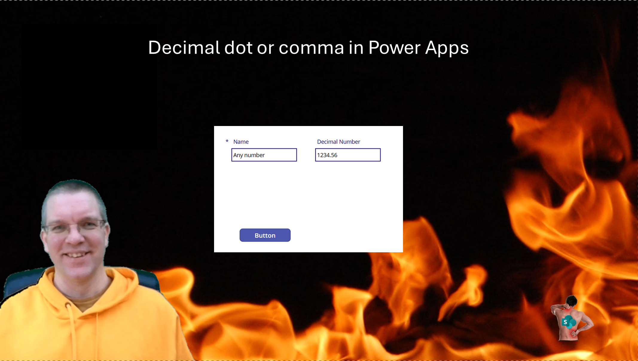 Decimal dot or comma in Power Apps