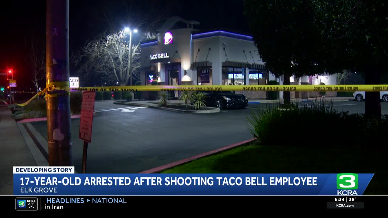 Elk Grove police arrest teen after Taco Bell employee shot