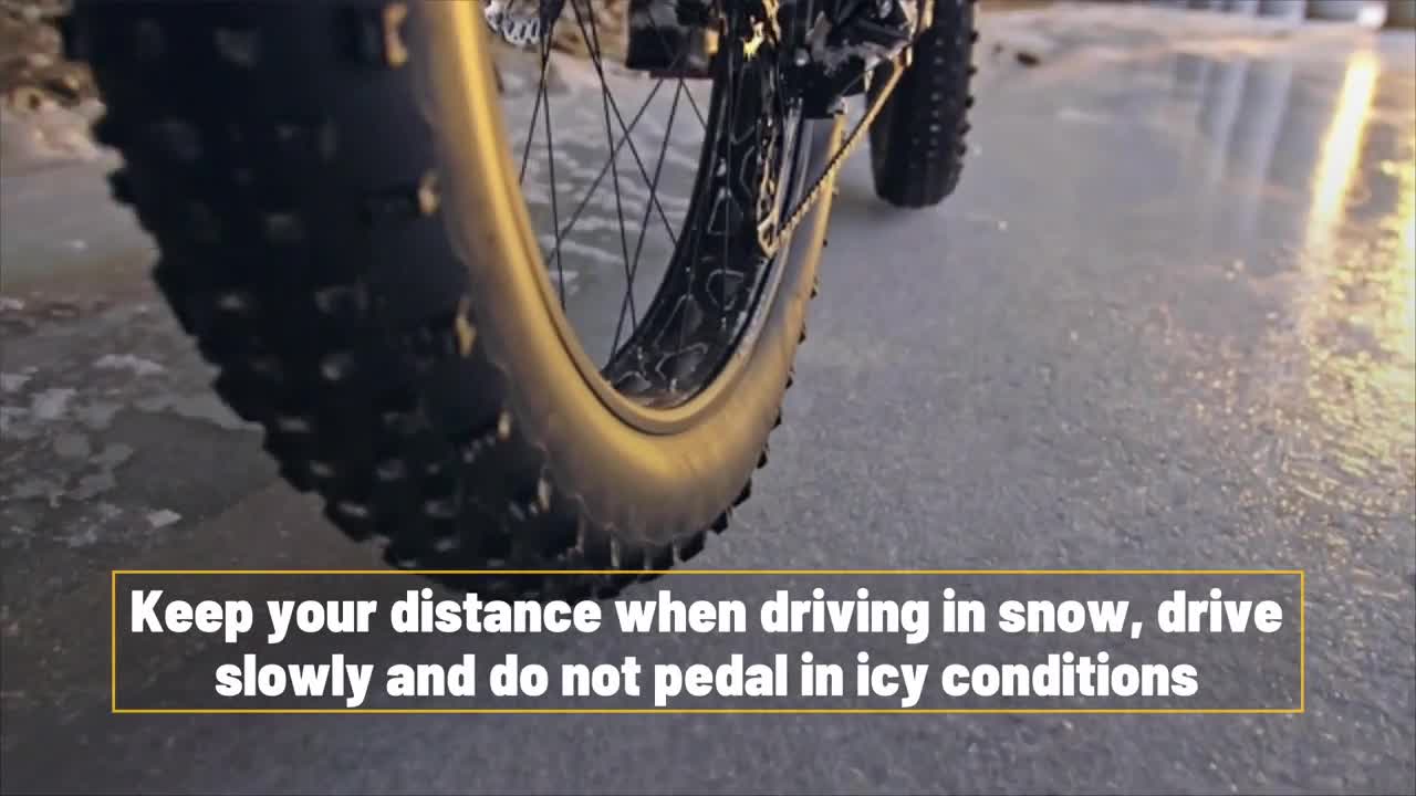Cycling safely in winter: Tips for snow and black ice