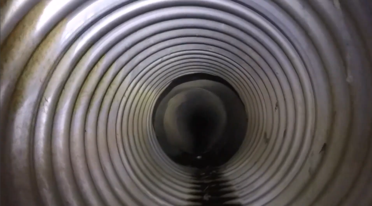 What lies at the end of this underground metal tunnel