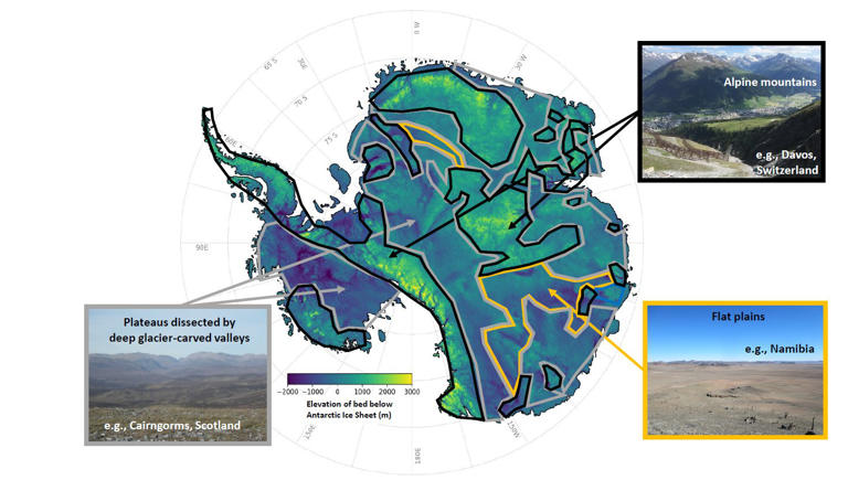 New maps reveal hidden landscapes beneath Antarctica