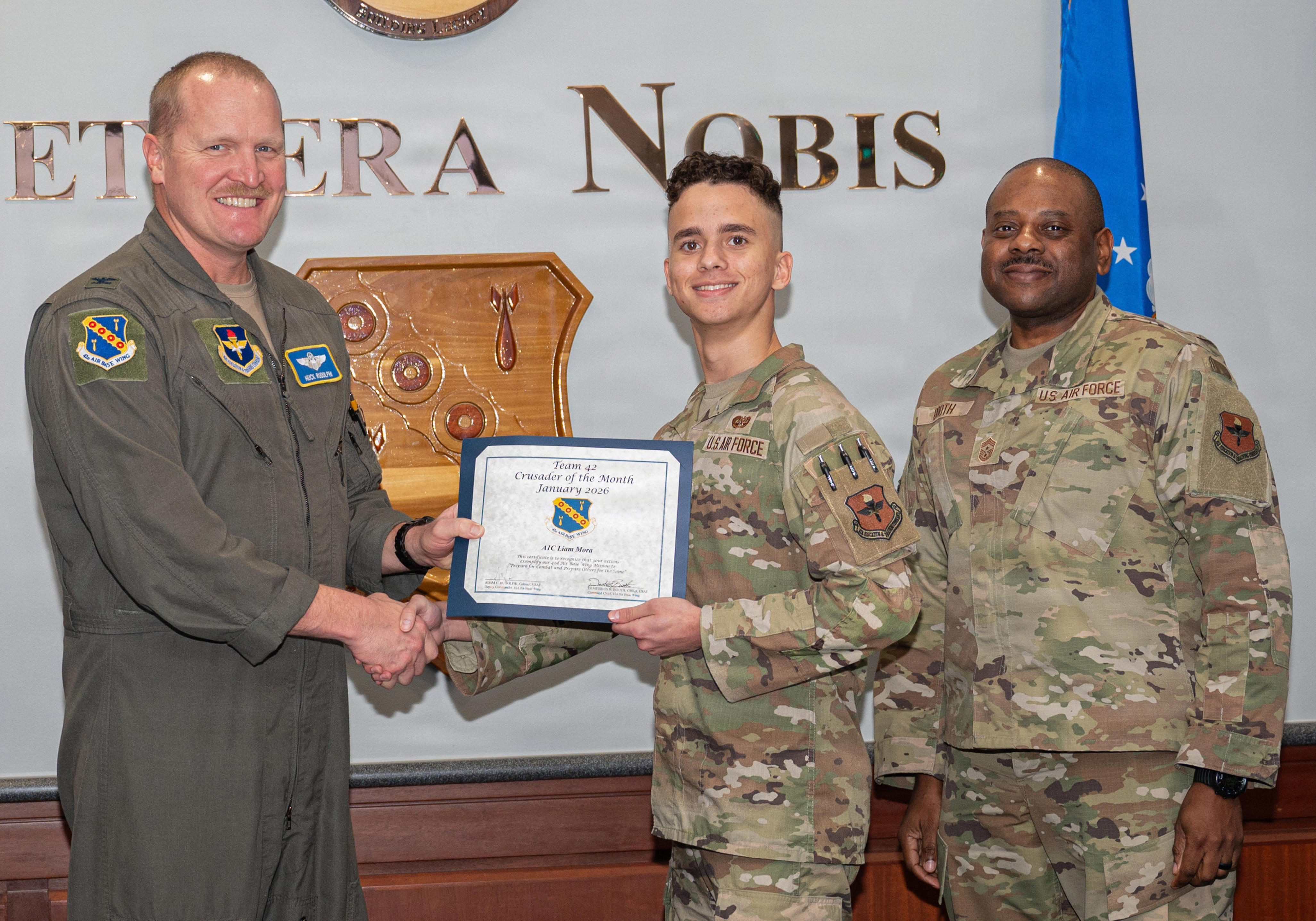 Airman from Florida honored for leadership at Alabama's Maxwell AFB
