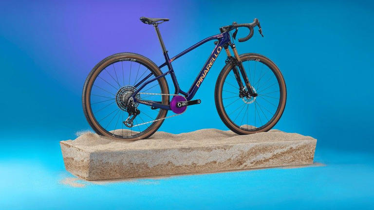 Pinarello takes the Dogma XC MTB, adds drop bars and rebadges it as a Grevil MX gravel bike