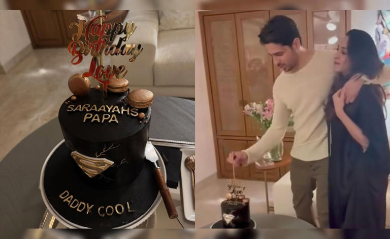 Sidharth Malhotra cuts 'Daddy Cool' cake on 41st birthday, Kiara Advani ...