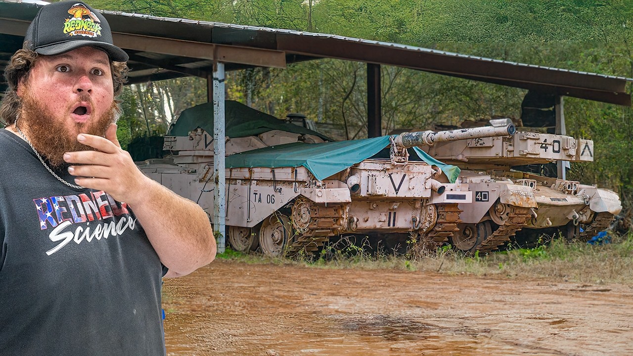 We found a 110,000 lb tank in a random barn and tried to start it