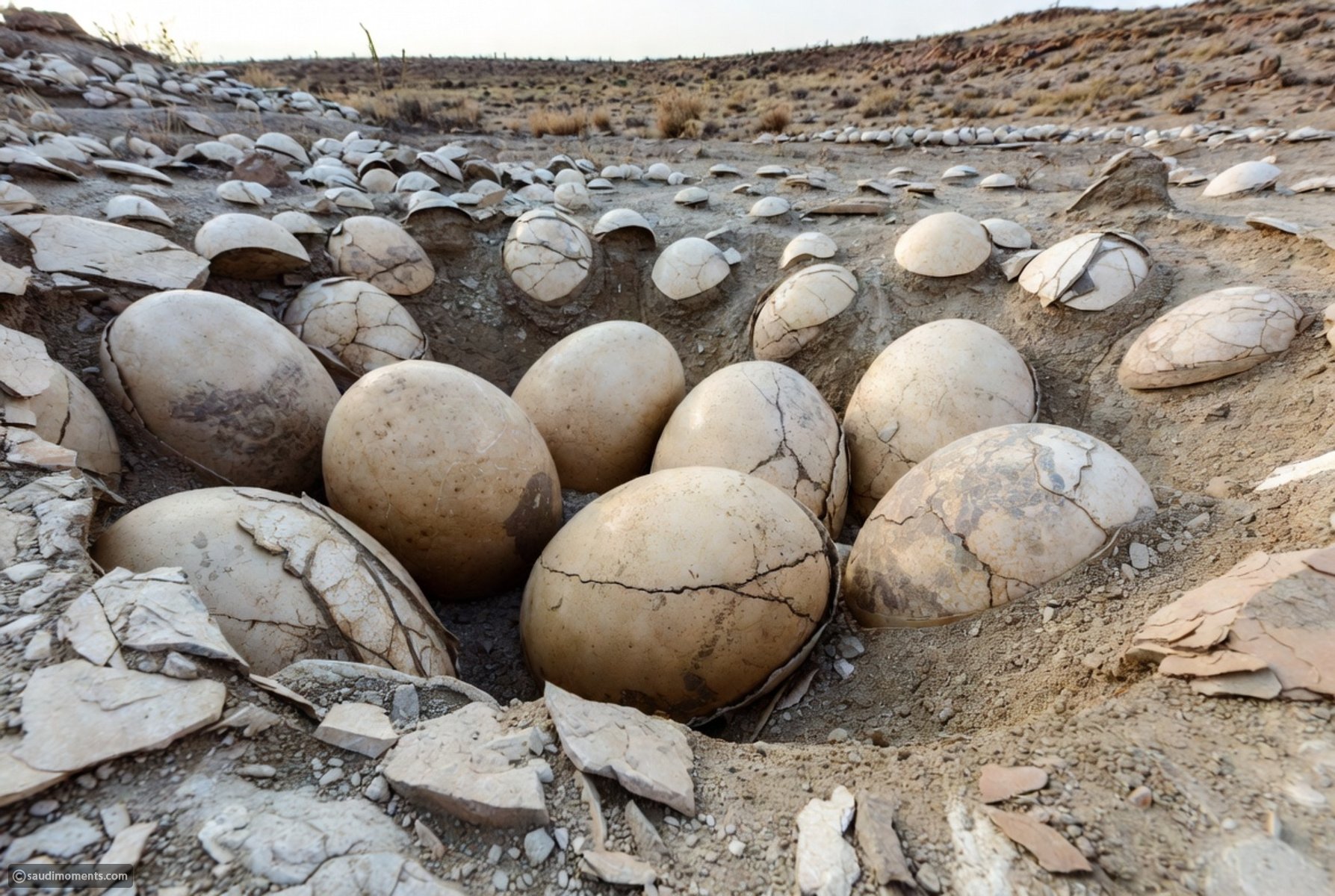 Some gigantic 68million year old egg has been discovered by scientists.