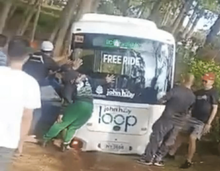 1 killed, 4 hurt as electric bus hits pedestrians inside Camp John Hay