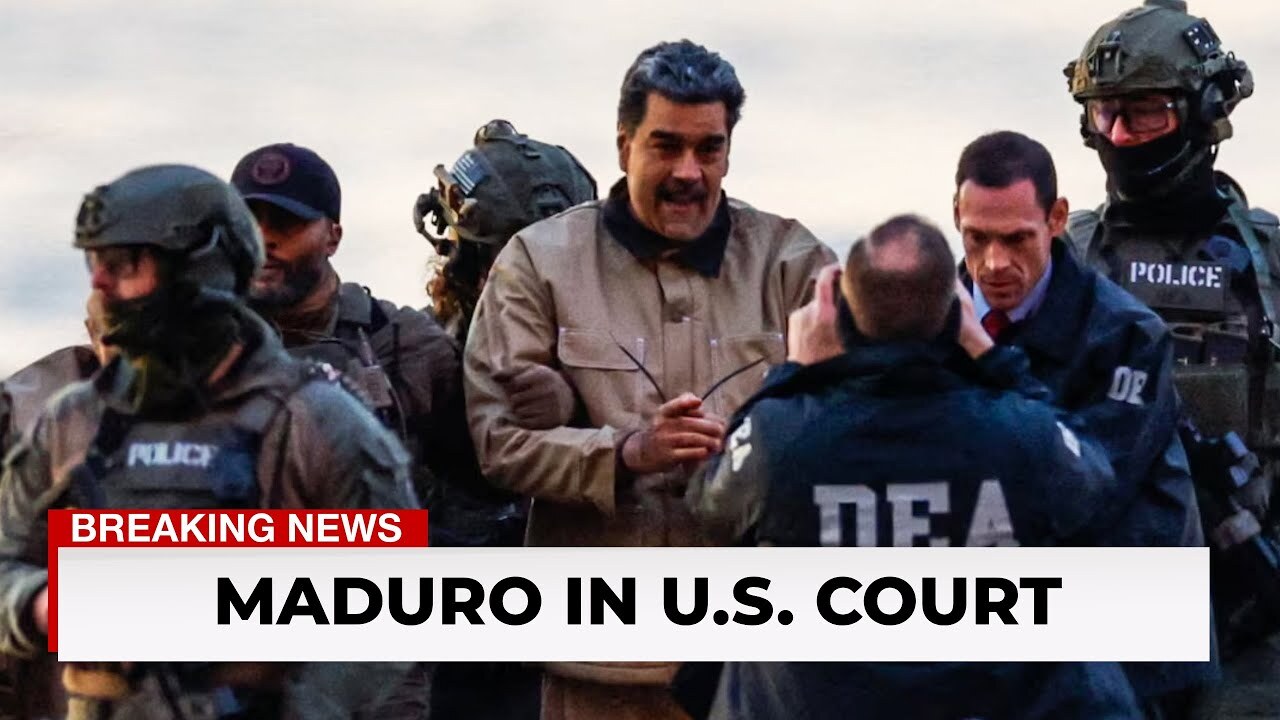 Nicolas Maduro arrives at federal court in New York