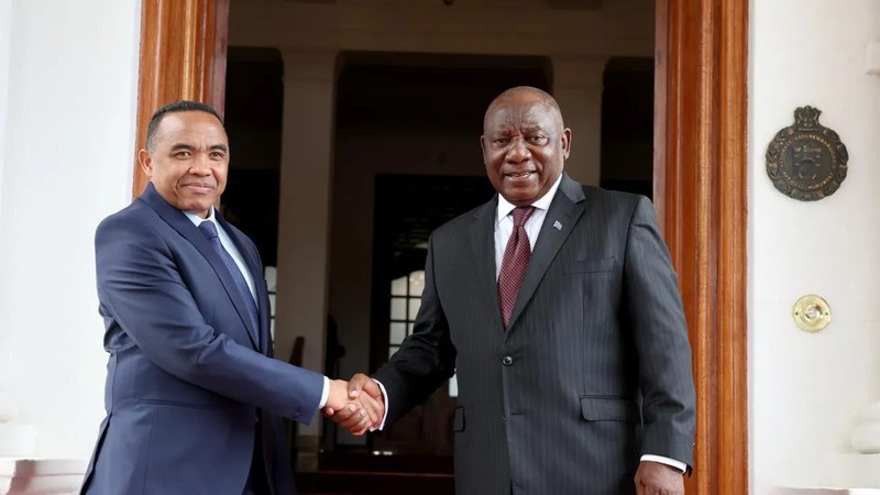 President Ramaphosa hosts Colonel Michaël Randrianirina, president of ...