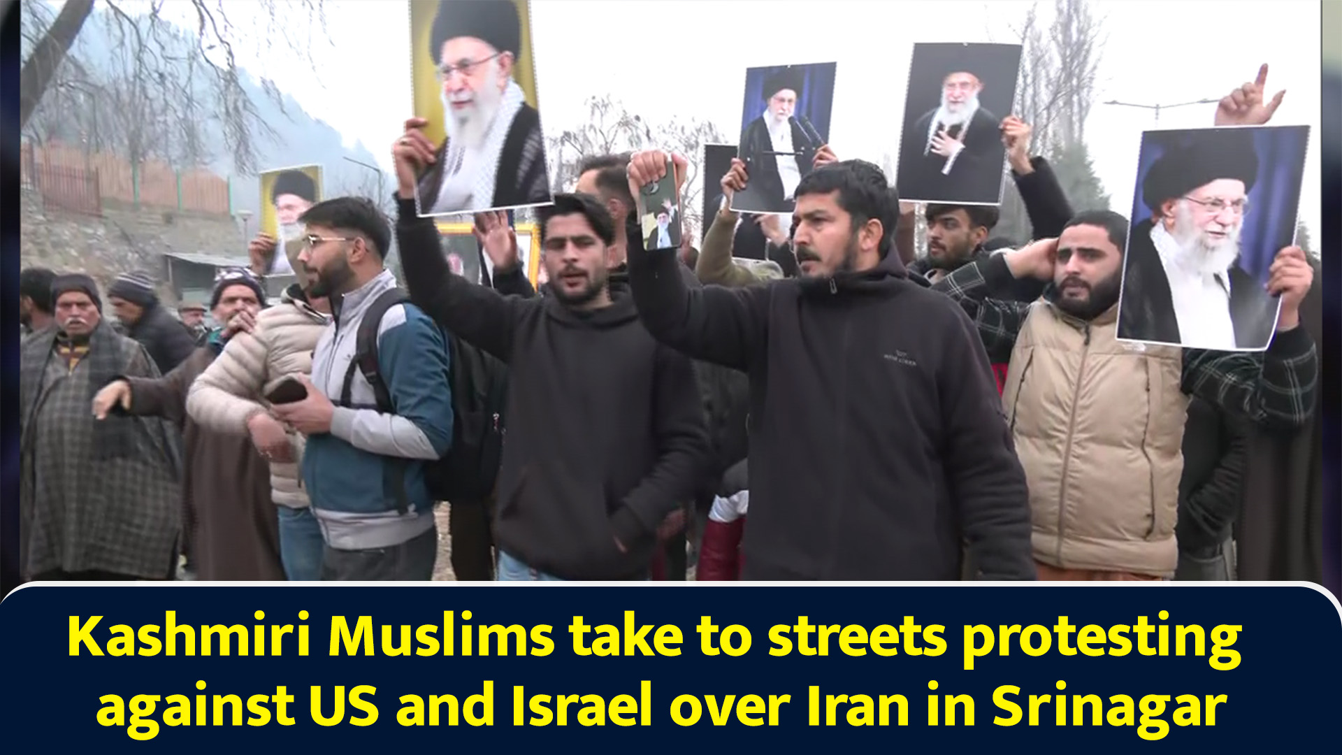 Kashmiri Muslims take to streets protesting against US and Israel over ...