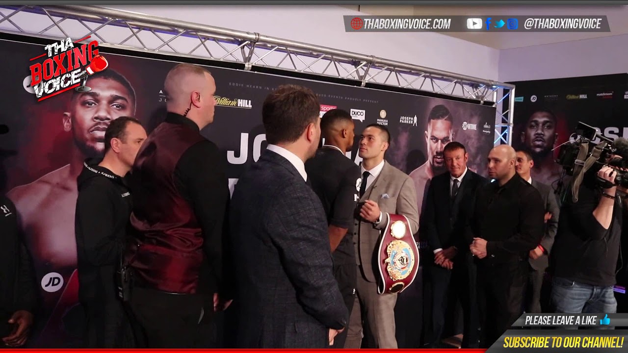 Anthony Joshua vs Joseph Parker face off!