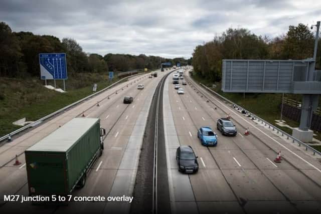 M27 work on £83m resurface scheme 'almost complete' as project moves ...
