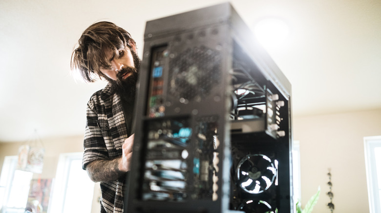 This DIY turns an old computer into neat home storage