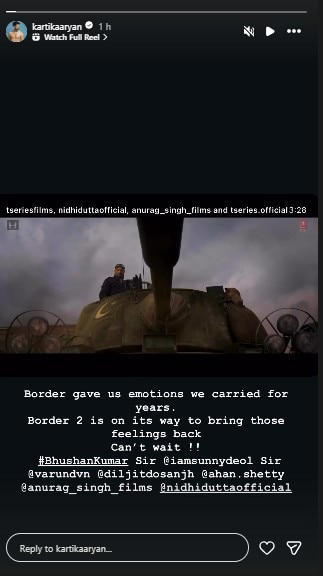 KJo, Kartik Aaryan's shout-out to Border 2 trailer, call it emotional ...