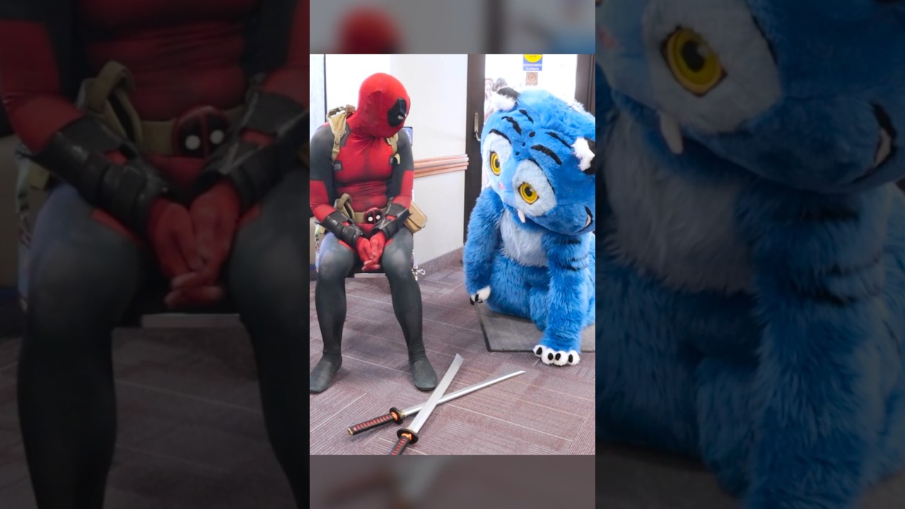 Deadpool meets Derpy the Tiger #deadpool #kpopdemonhunters #cosplay