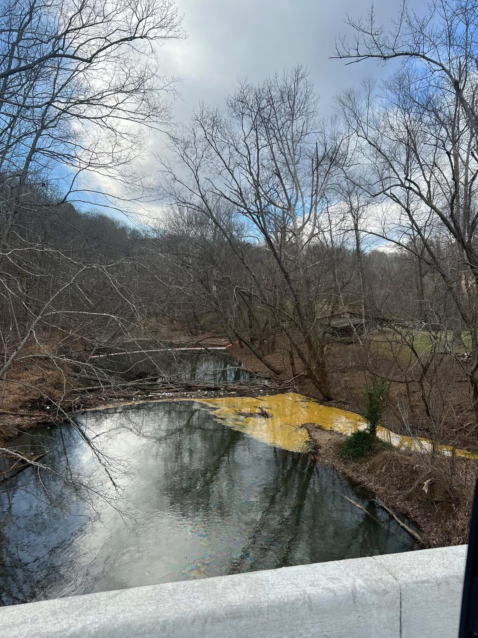 Water warning issued after oil leak