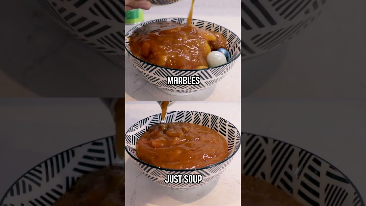 Testing the marble soup commercial food hack at home