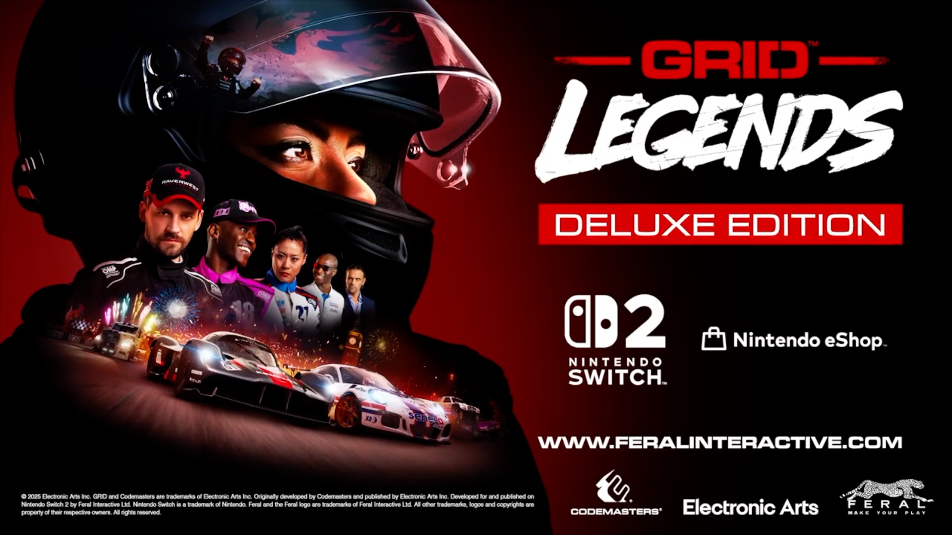 Grid Legends Deluxe Edition official Nintendo Switch 2 reveal trailer