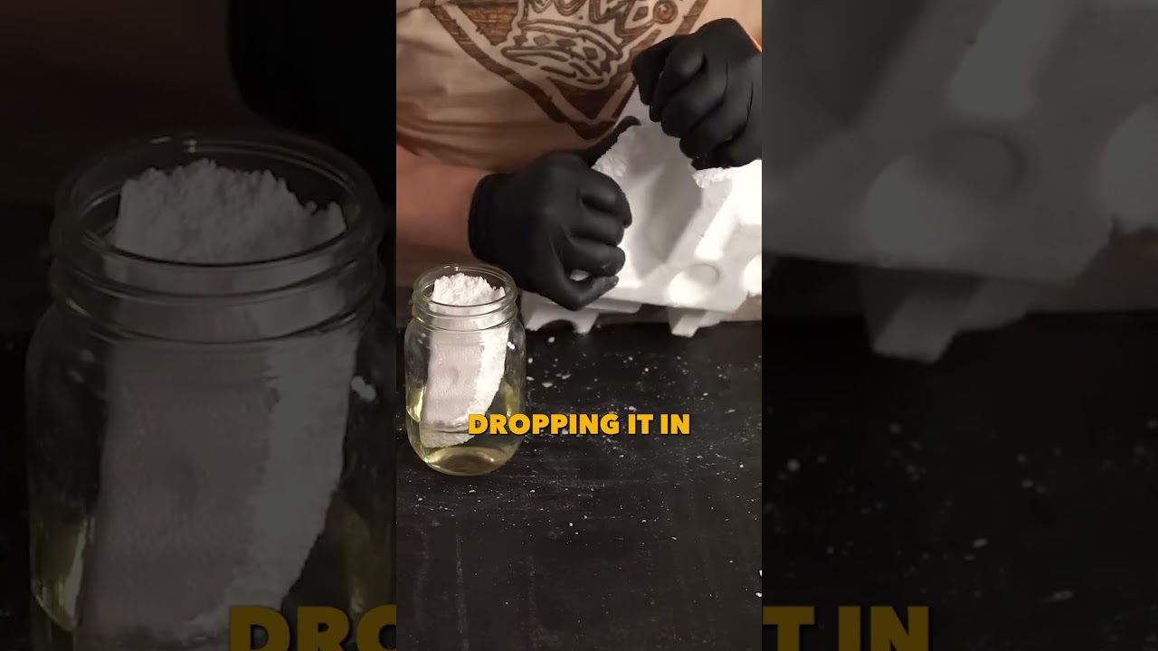 This chemical melts through foam instantly