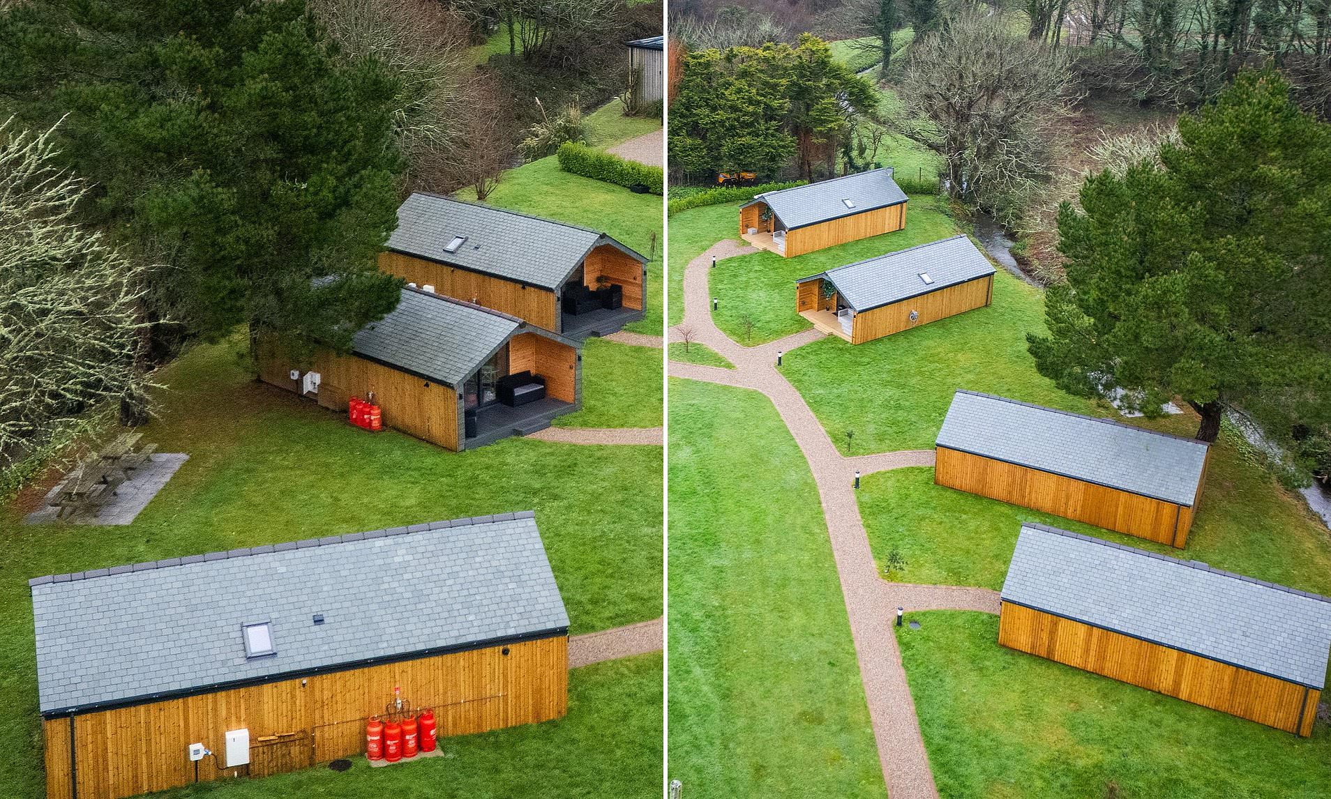 Convicted rogue roofer builds Airbnb holiday park in his back garden ...