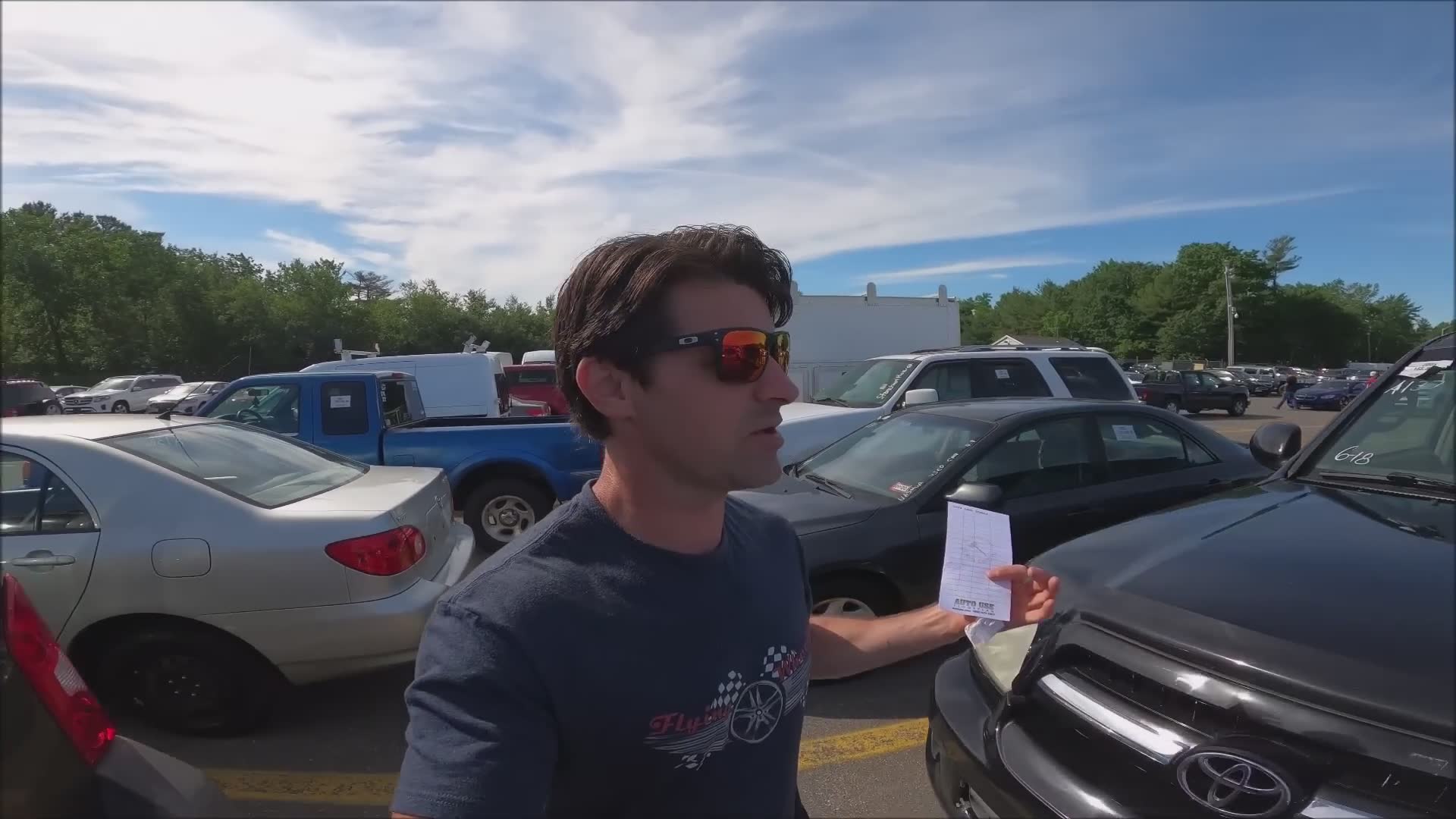 Performance vehicle hunting at wholesale auction