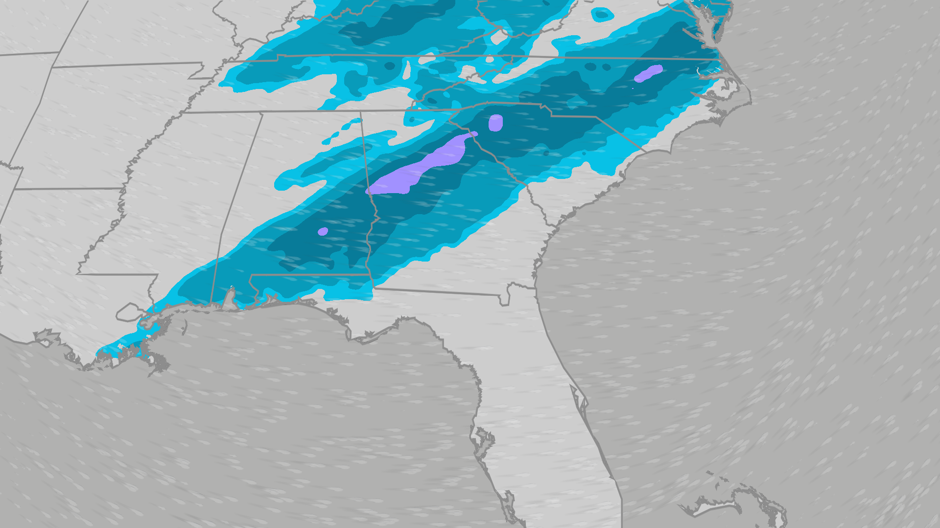 Could the South, Mid-Atlantic see a snowy Sunday?
