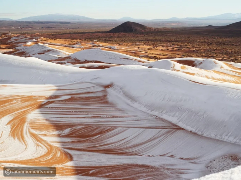 Temperatures dip below zero across parts of Saudi Arabia
