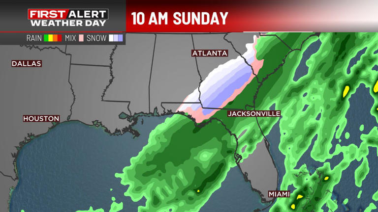 First Alert Weather: Metro Atlanta trending drier with snow possible in ...