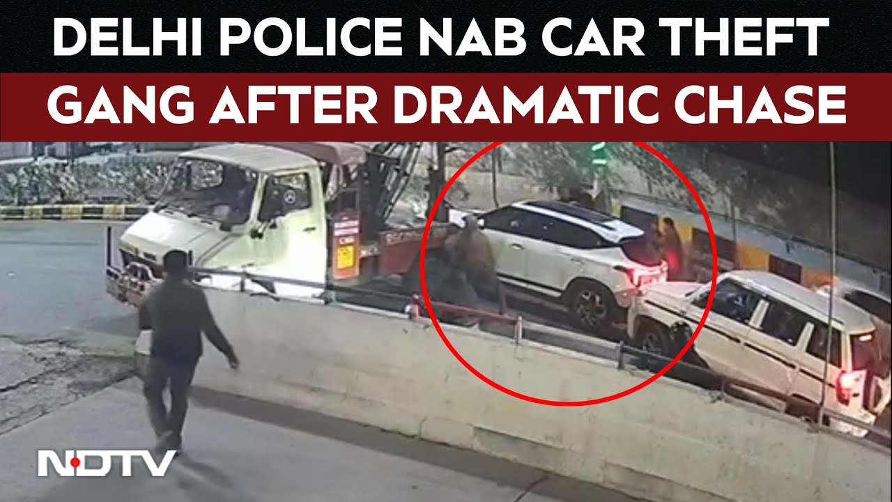 Delhi car theft gang | CCTV shows filmy chase as Delhi police nab car ...