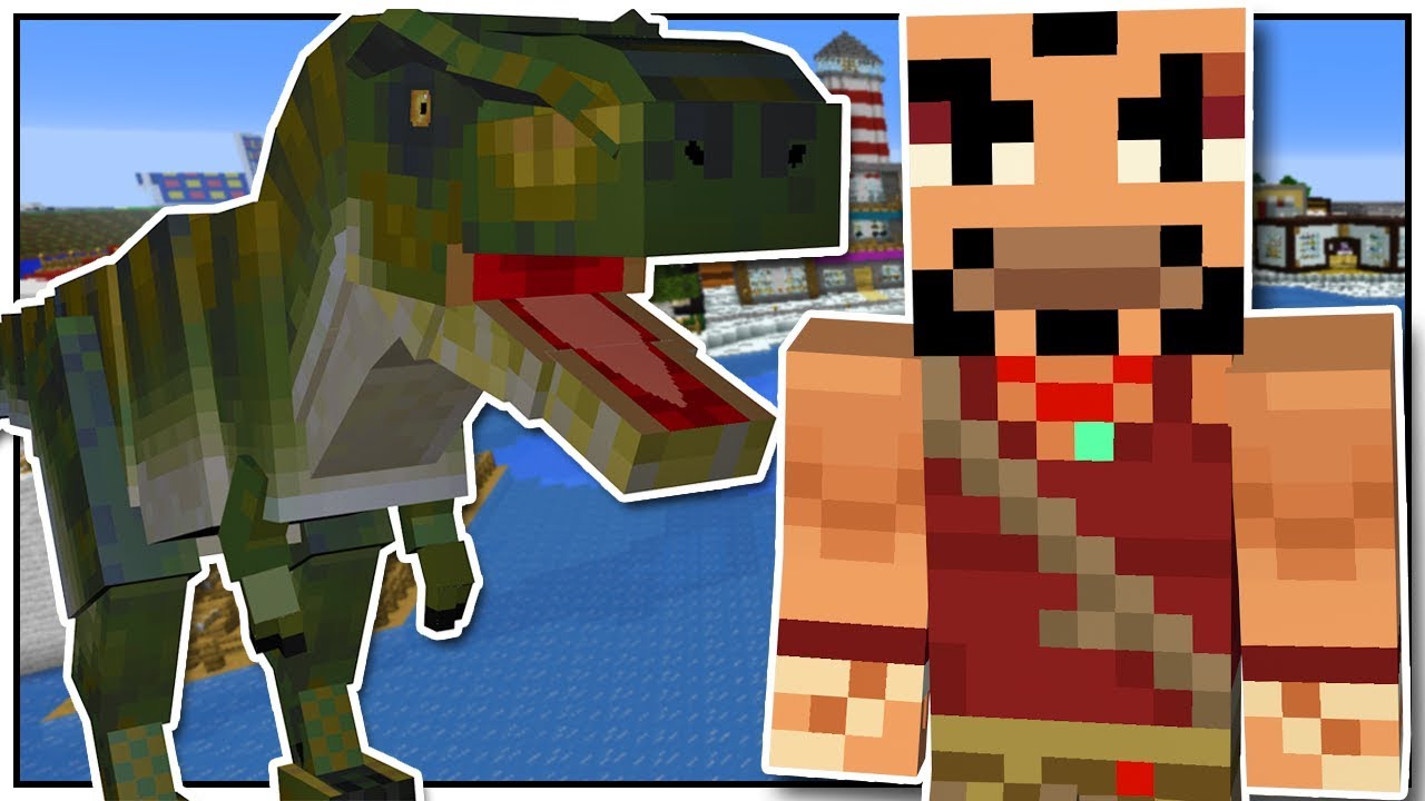 Dinosaur attack erupts in custom Minecraft adventure map