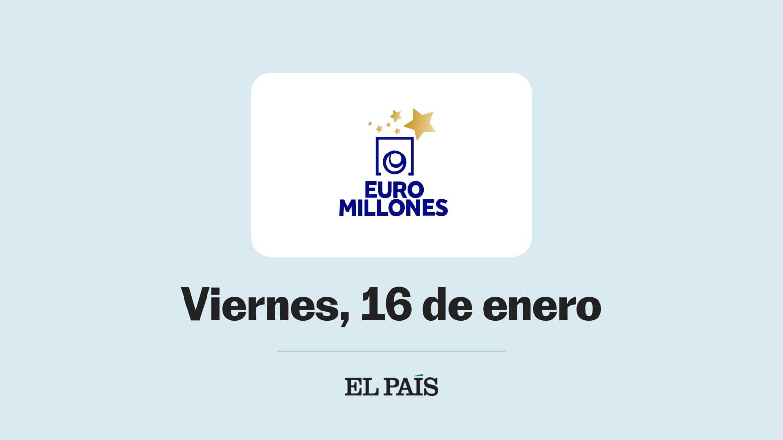 Euromillones: comprobar sorteo del viernes 16 de enero