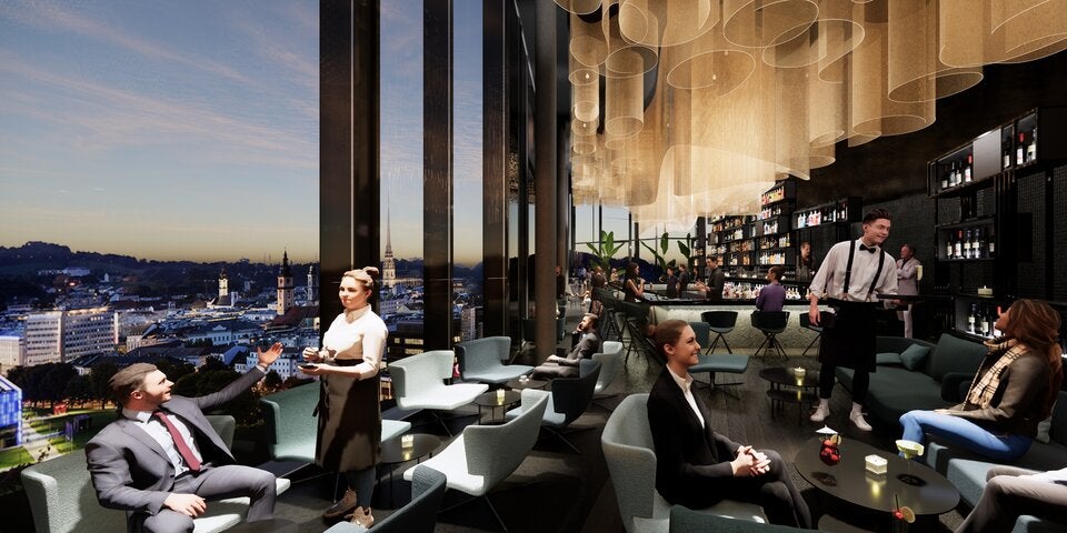 Arcotel mit Panorama-Restaurant eröffnet im April