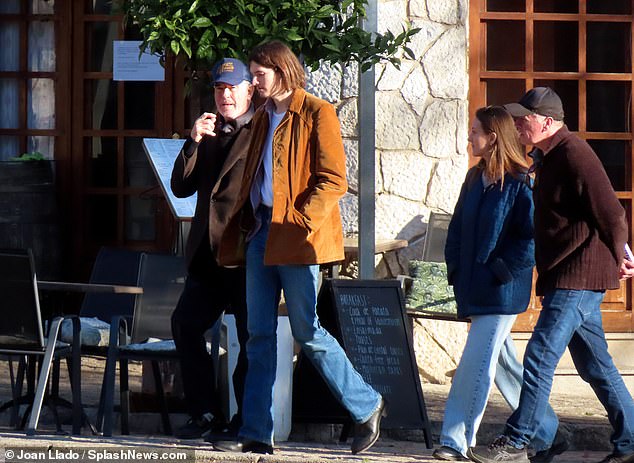 Pierce Brosnan and son Dylan enjoy stroll out in Majorca as the actor ...