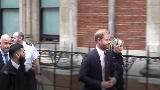 Harry expected to give evidence next week in Daily Mail legal action