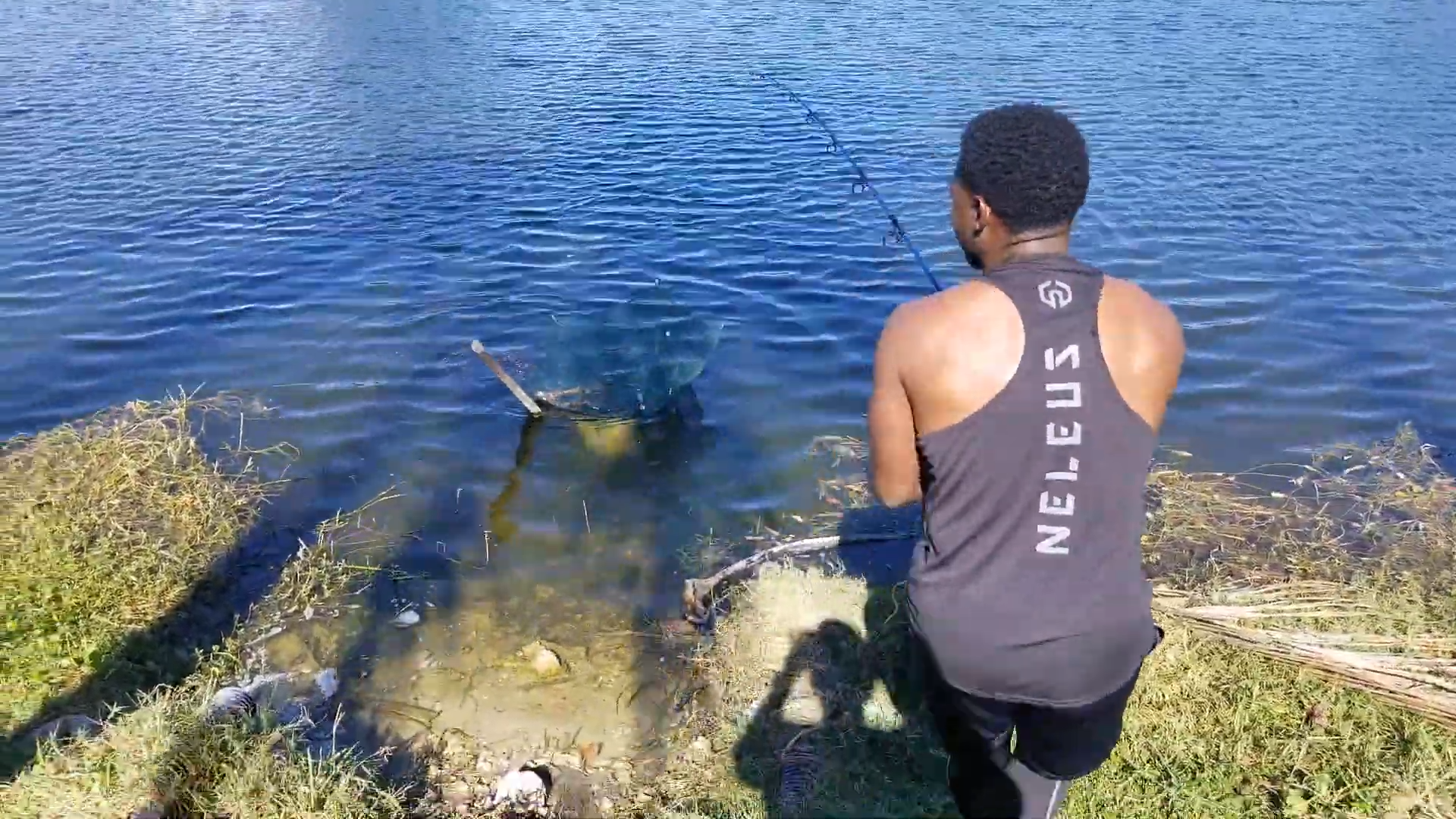 I didn’t expect this – a big fish snapped the trap