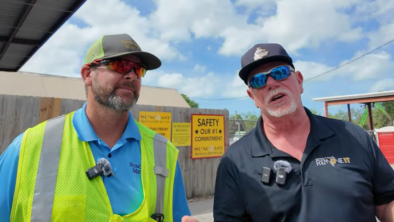 Making thousands from scrap metal inside the processing warehouse