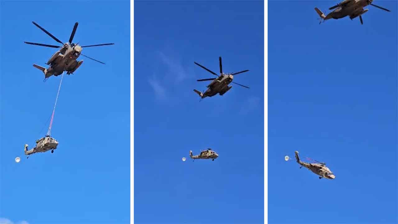 Helicopter of the Israel Defense Forces crashes in the West Bank during ...