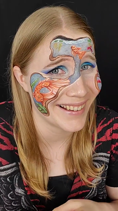 POV: Trying to fit in — funny SFX makeup moment