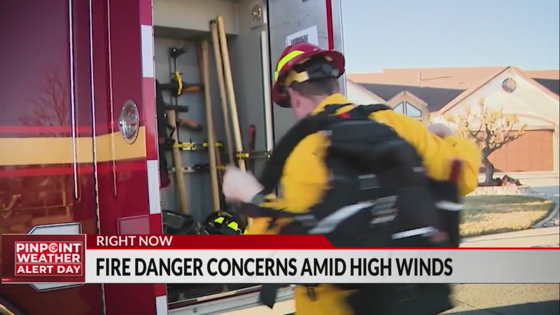 Fire danger concerns amid high winds