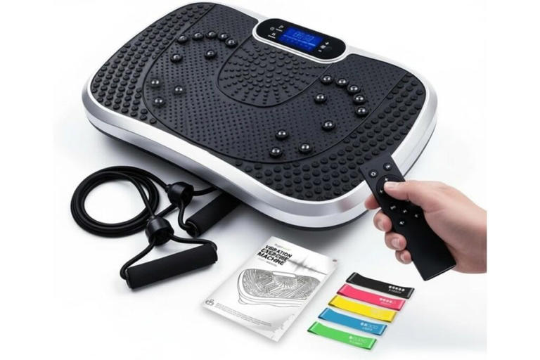 Passive exercise! Amazon's £85 WeightWorld vibration plate helps you ...