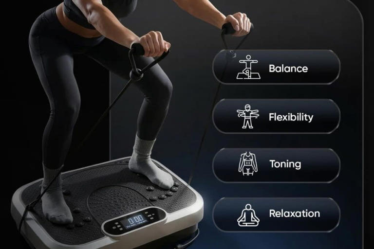 Passive exercise! Amazon's £85 WeightWorld vibration plate helps you ...