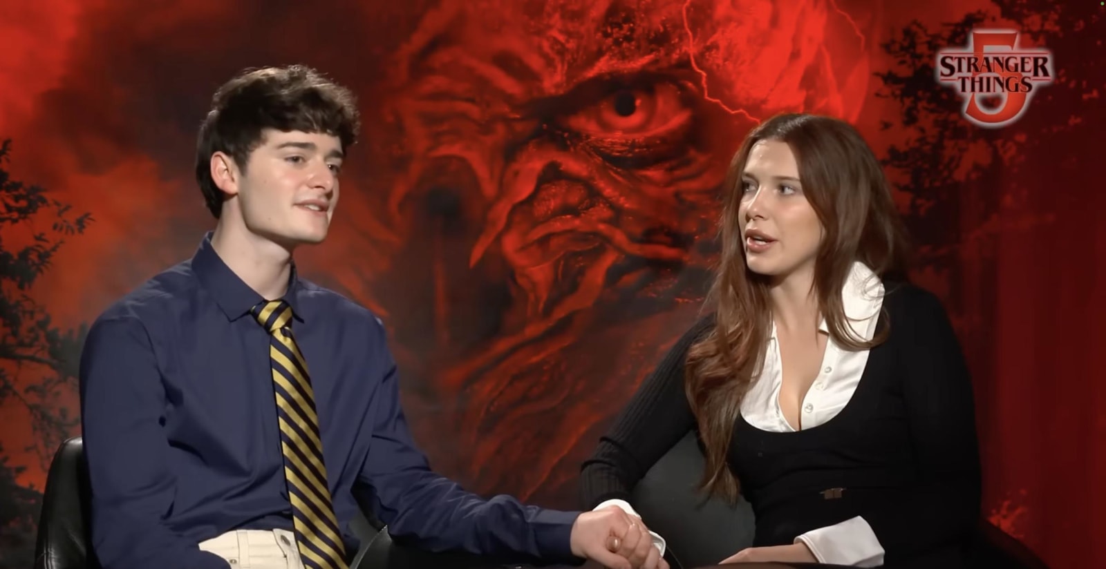 Stranger Things' Noah Schnapp being compared to Millie Bobby Brown's ...